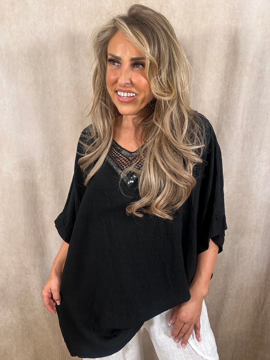 Venus V Neck Top – Tracey Jane Fashion