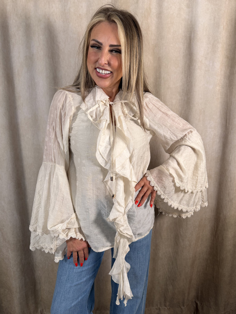 Brenda Bell Sleeve Blouse – Tracey Jane Fashion