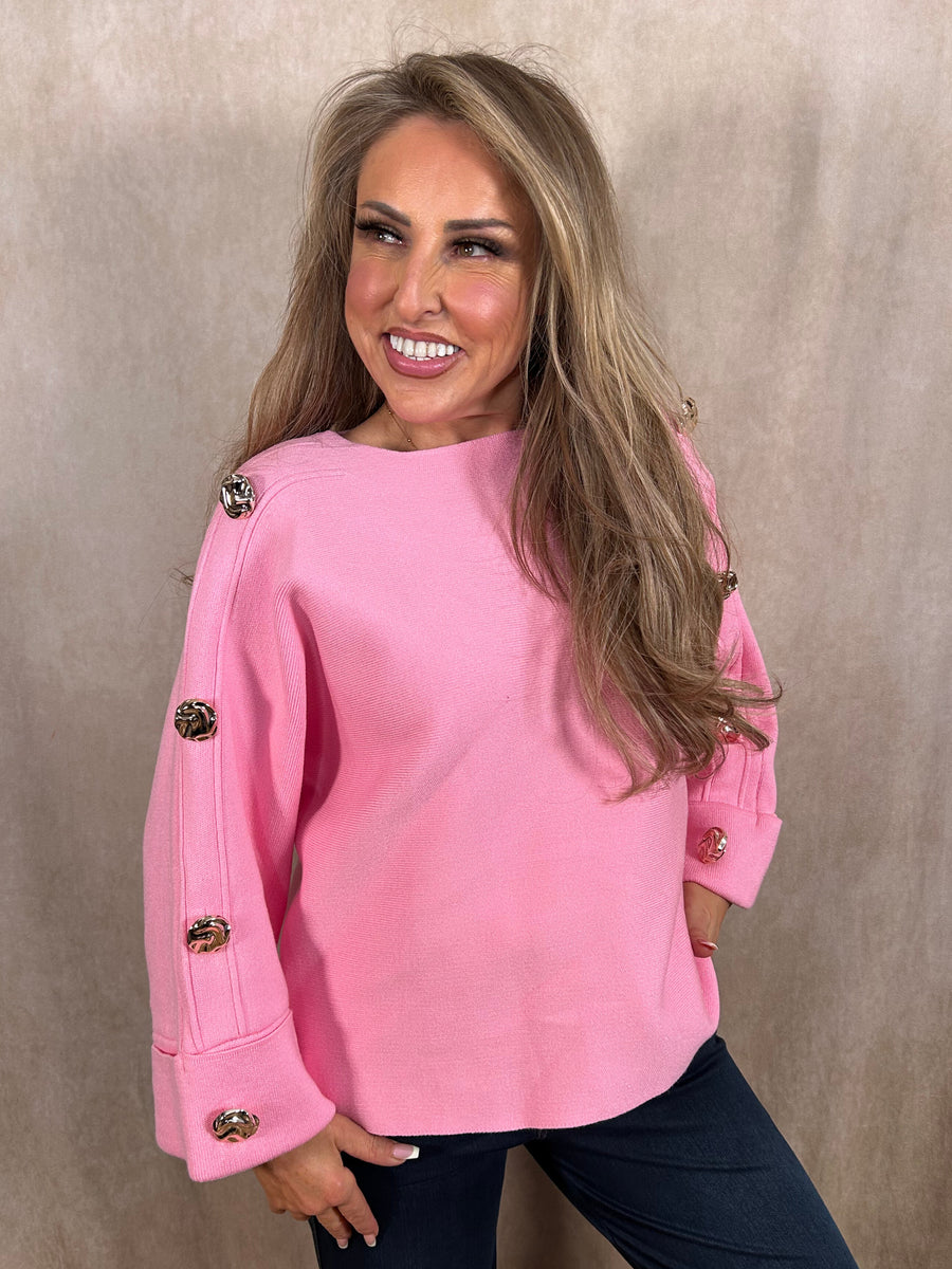 Brogan Button Jumper – Tracey Jane Fashion