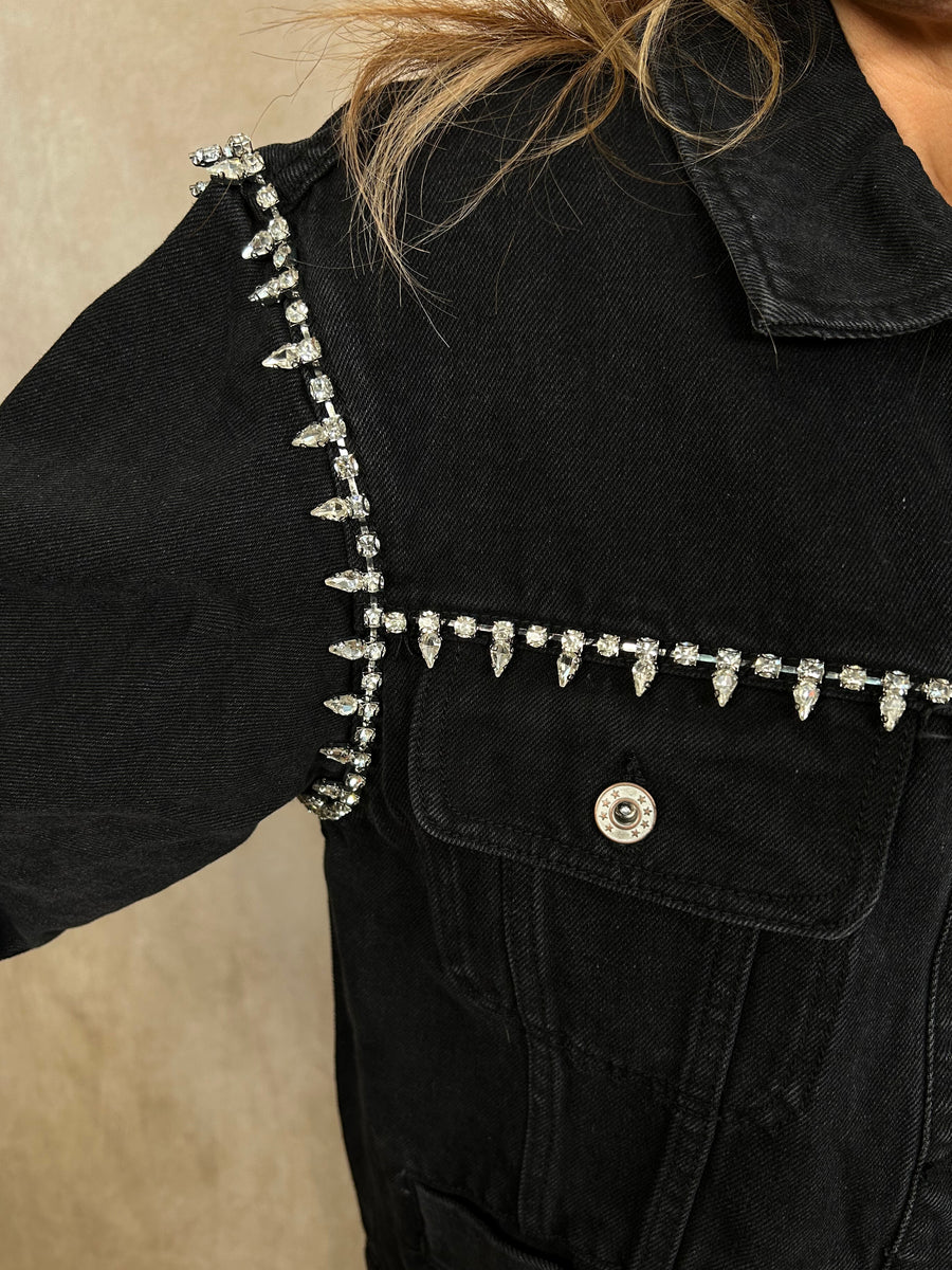 TJ Limited Edition Denim Diamante Jacket – Tracey Jane Fashion
