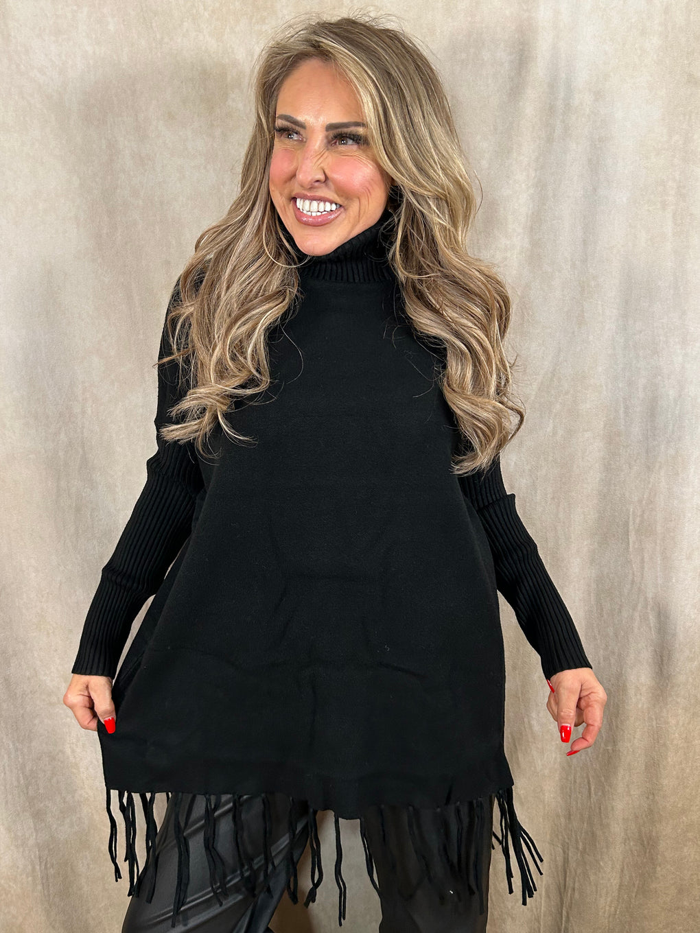 Tabitha Tassel Polo Neck Jumper – Tracey Jane Fashion